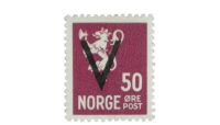 NK 272 - 50 øre brunlilla V-overtrykk - Postfrisk kvalitet - Frimerker ...